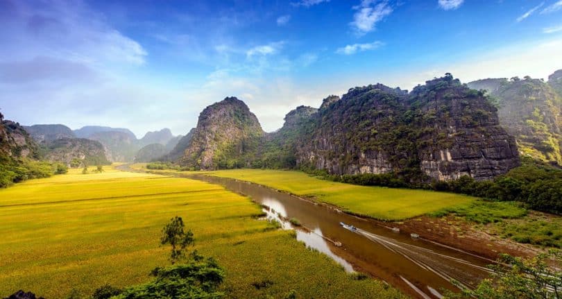 Tam Coc golden season smoothly in the West's check-in vietnam - The ...